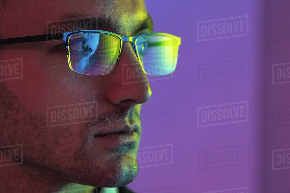 The portrait of the handsome man in glasses - Royalty-free Stock Photo ...