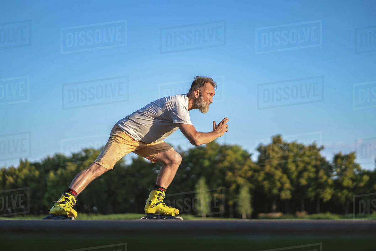 Man rollerblading outdoor - Royalty-free Stock Photo | Dissolve