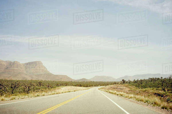 Pierce Ferry Road, en route to Grand Canyon West, Arizona, USA ...