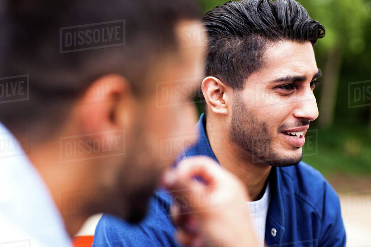 Young asian man with friend - Royalty-free Stock Photo | Dissolve