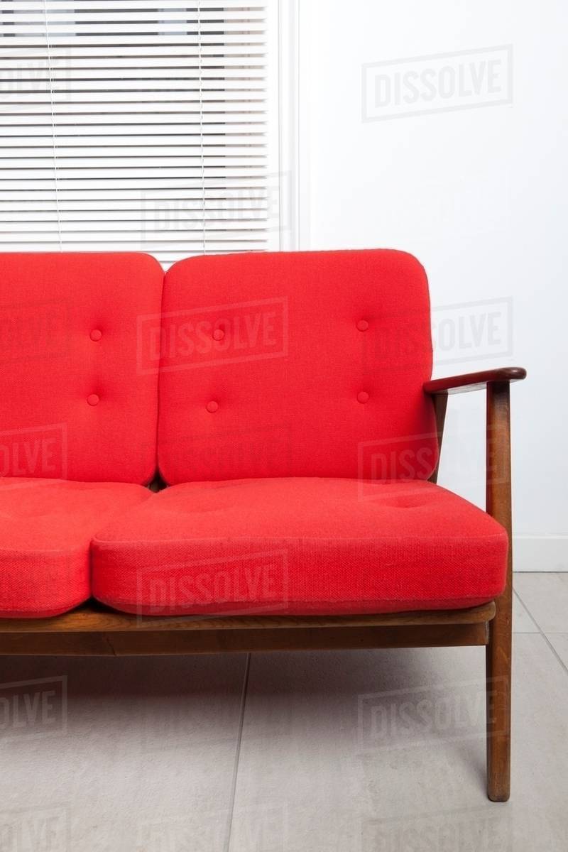 Red sofa - Royalty-free Stock Photo | Dissolve