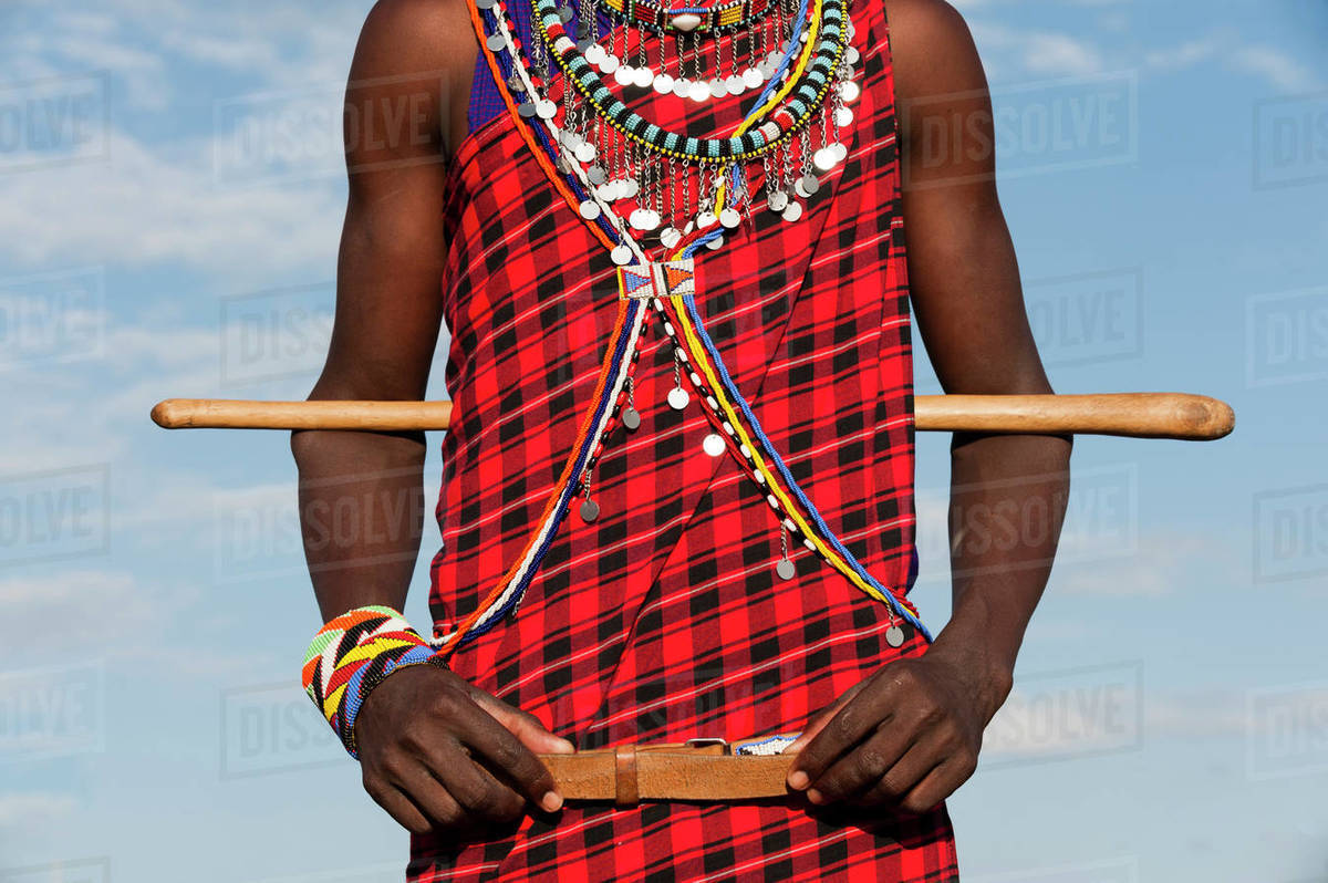 Cropped shot of Masai man, Masai Mara National Reserve, Kenya - Royalty ...