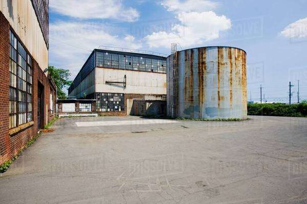 A run down warehouse - Stock Photo - Dissolve