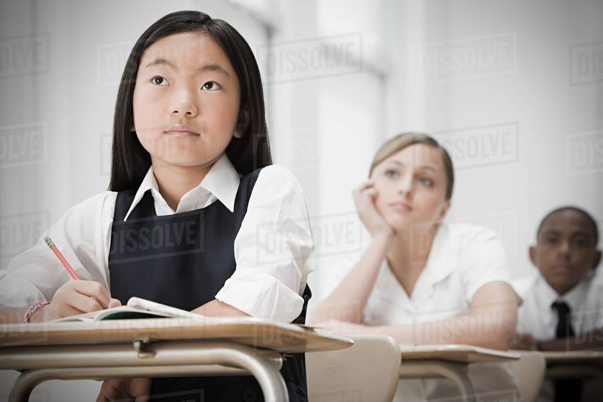 School students in classroom - Royalty-free Stock Photo | Dissolve