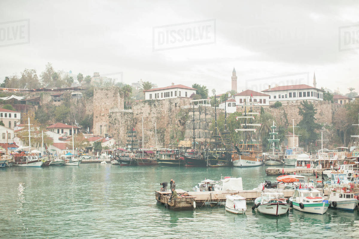 Waterfront and harbour, Antalya, Turkey - Royalty-free Stock Photo ...