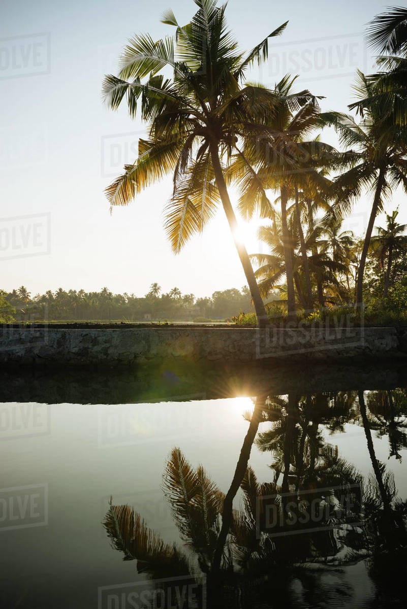 Keralan backwaters, North Paravoor, Kerala, India - Royalty-free Stock ...