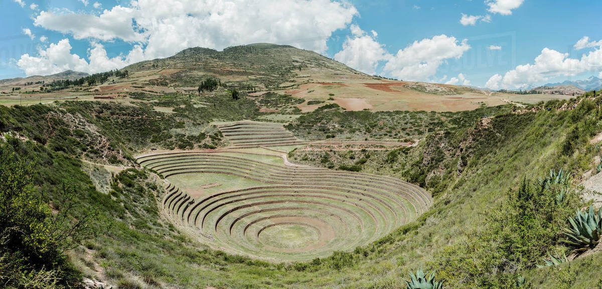 View of Moray ruins, Cusco, Peru - Royalty-free Stock Photo | Dissolve