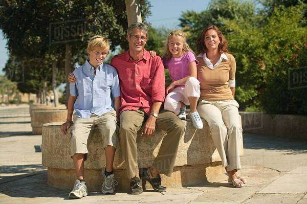 Two generation family on holiday - Royalty-free Stock Photo | Dissolve