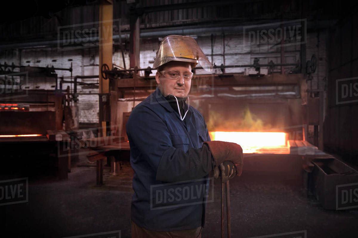 Portrait of Forge Worker - Stock Photo - Dissolve