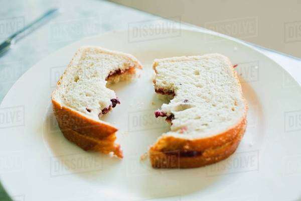 Half eaten sandwich - Royalty-free Stock Photo | Dissolve