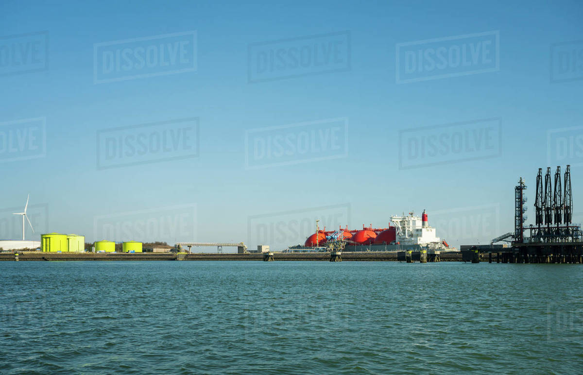 Facilities at GATE LNG terminal / Rotterdam, Netherlands - Stock Photo ...