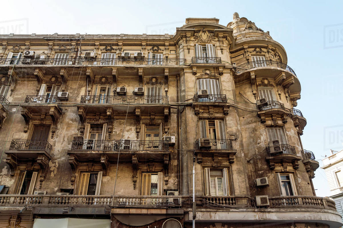 Egypt, Cairo, Historic building by Tahrir square - Royalty-free Stock ...