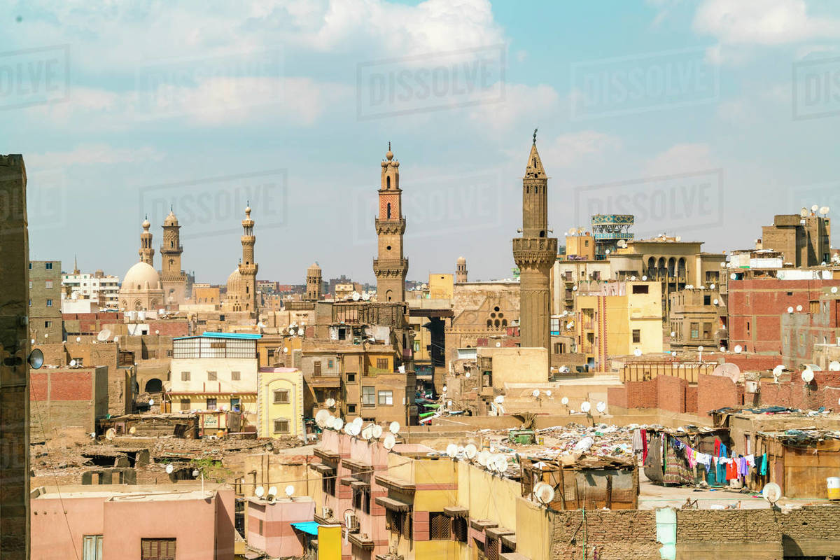 Egypt, Cairo, Architecture of Islamic district - Royalty-free Stock ...