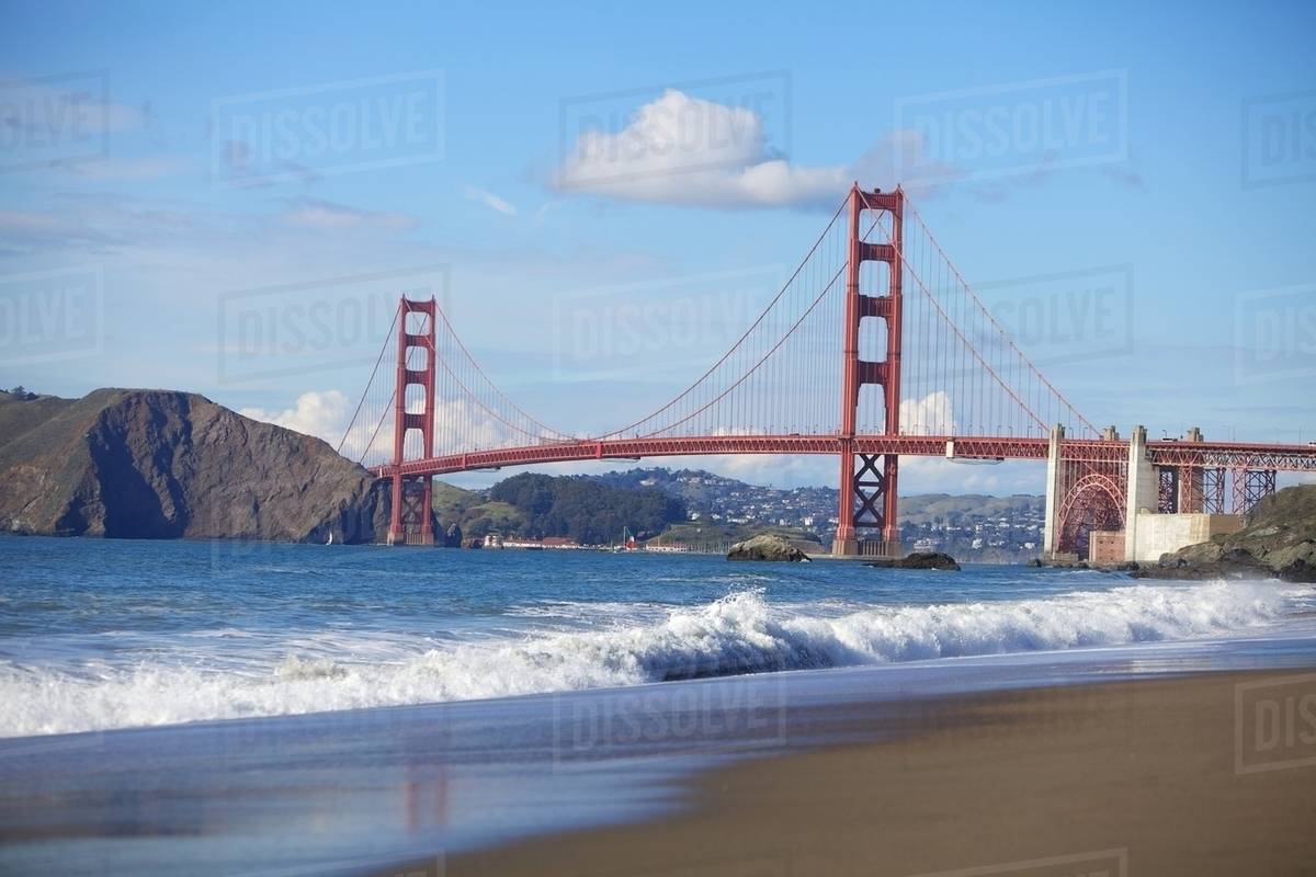 Golden Gate Bridge and San Francisco Bay, California, USA - Royalty ...