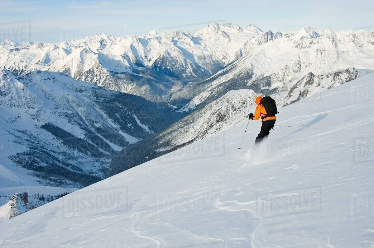 A man skiing - Stock Photo - Dissolve