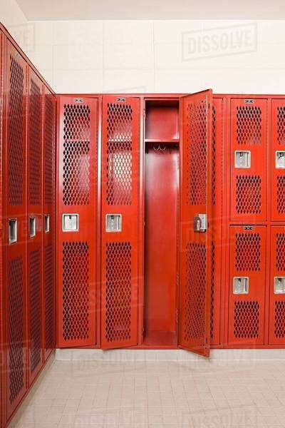 Empty locker room - Royalty-free Stock Photo | Dissolve