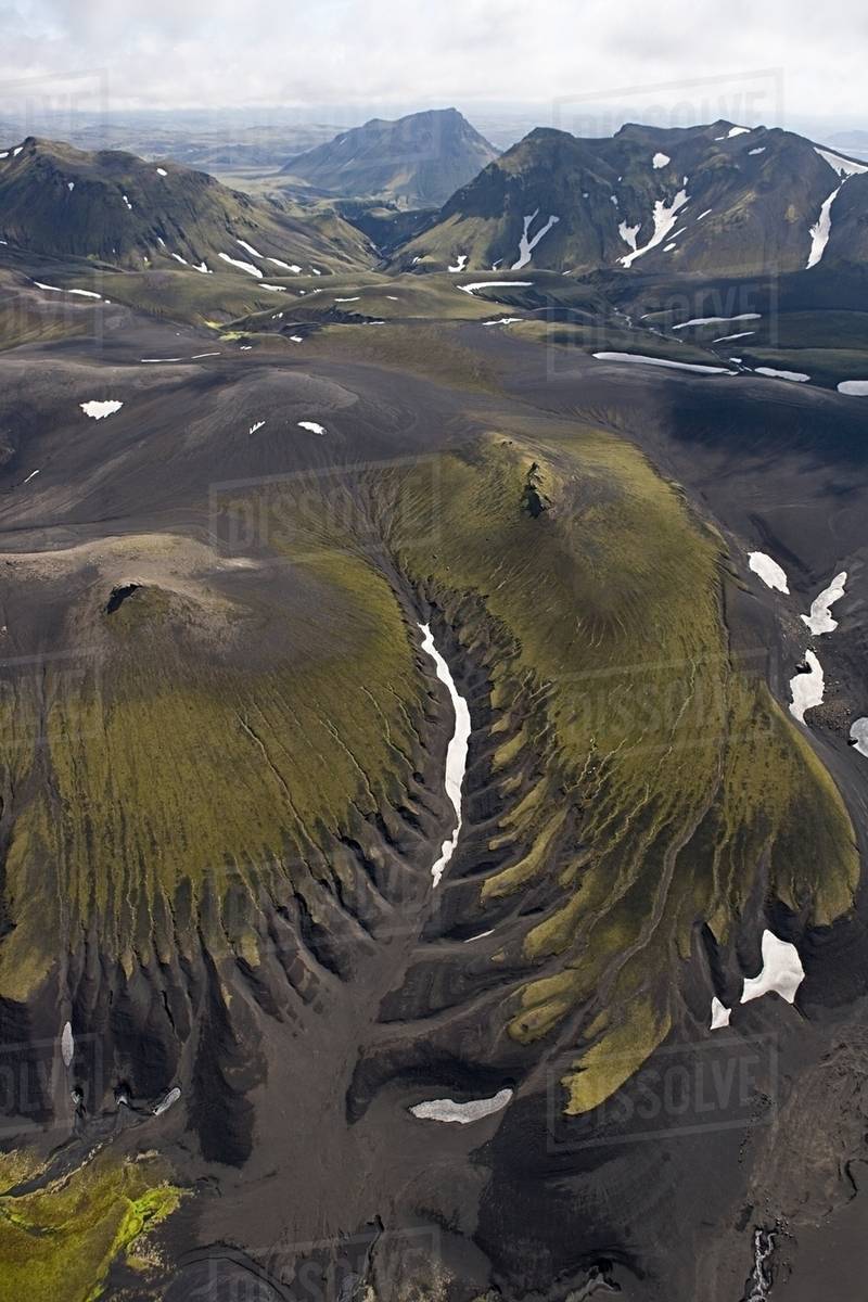 Iceland, lakagigar volcanic fissure - Royalty-free Stock Photo | Dissolve