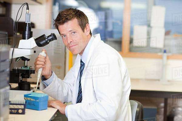 Doctor in laboratory - Royalty-free Stock Photo | Dissolve