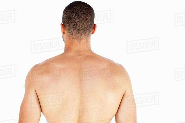 Rear view of man's back - Royalty-free Stock Photo | Dissolve