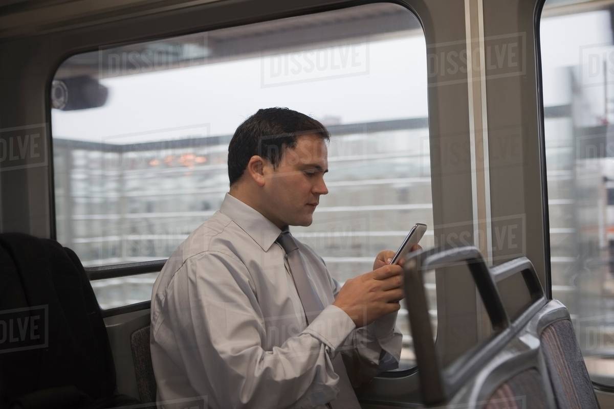 Businessman commuting to work - Royalty-free Stock Photo | Dissolve