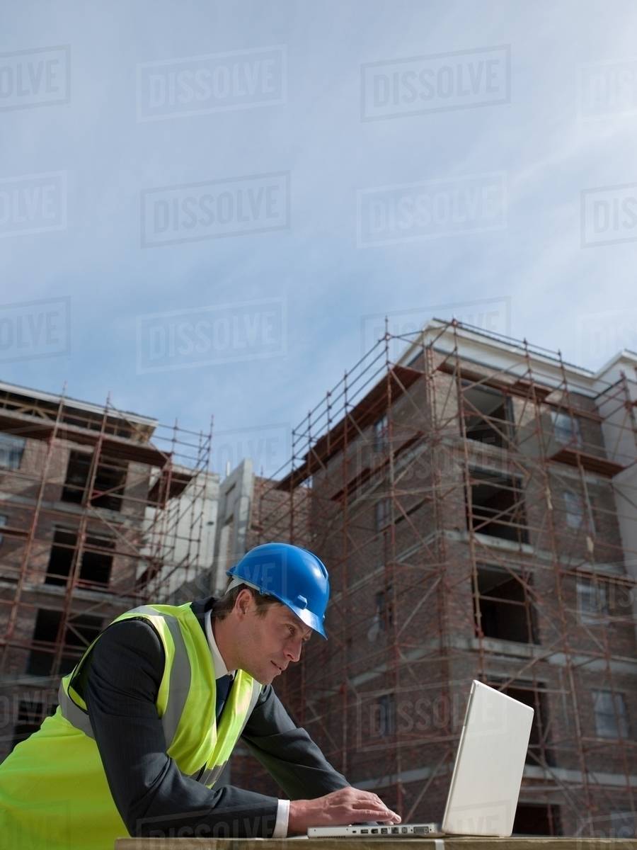 Engineer on building site - Royalty-free Stock Photo | Dissolve