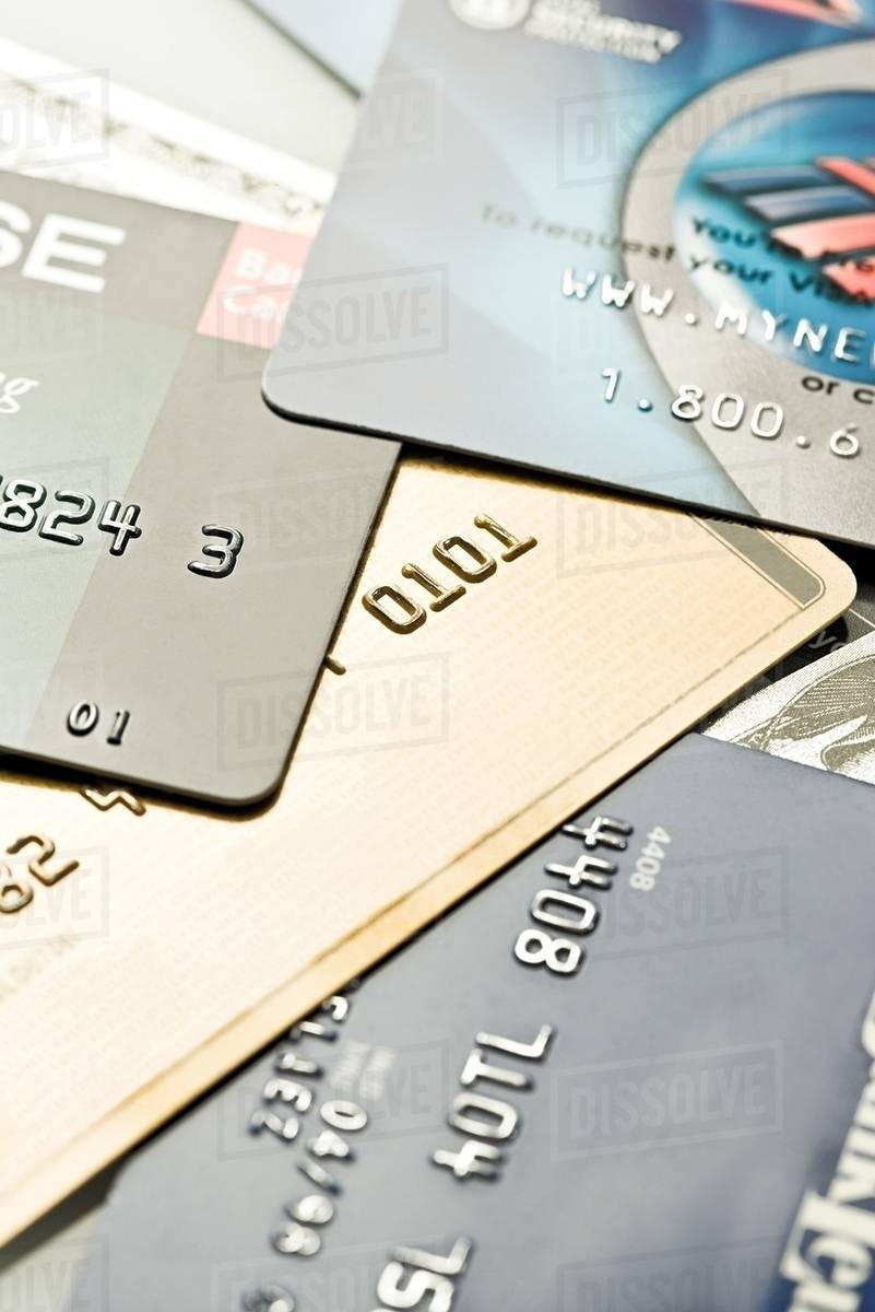 Credit cards - Stock Photo - Dissolve