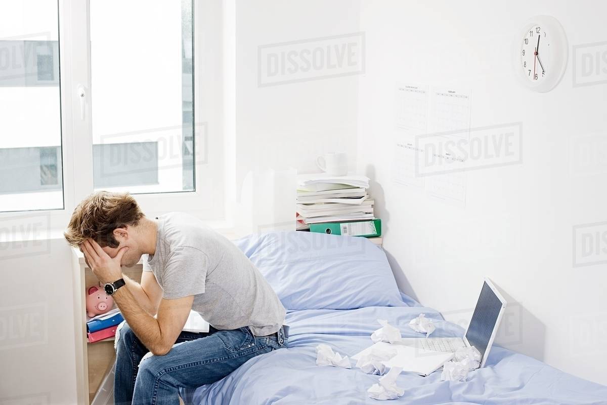 Stressed student - Stock Photo - Dissolve