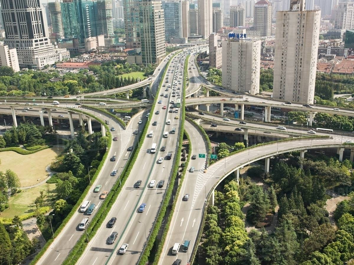 Elevated highway in shanghai - Stock Photo - Dissolve