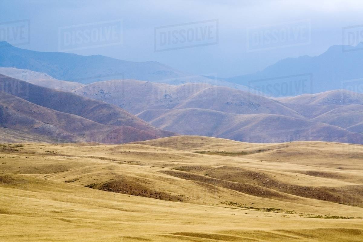 Steppe landscape - Stock Photo - Dissolve