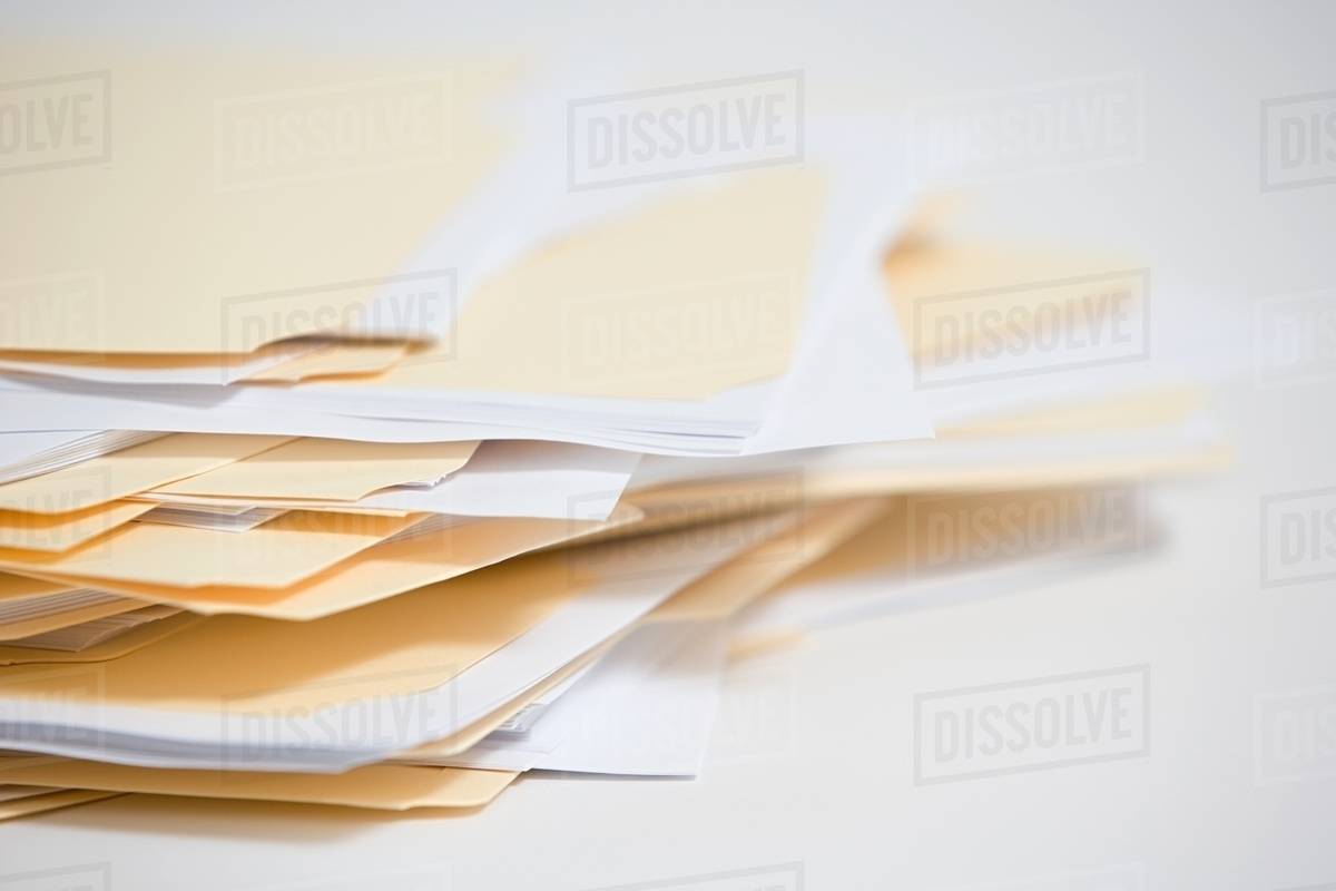 A stack of paperwork - Royalty-free Stock Photo | Dissolve
