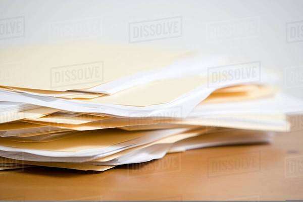 A stack of paperwork - Royalty-free Stock Photo | Dissolve