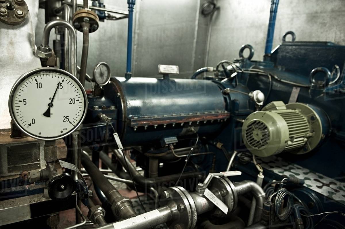 Machine in a power plant - Royalty-free Stock Photo | Dissolve