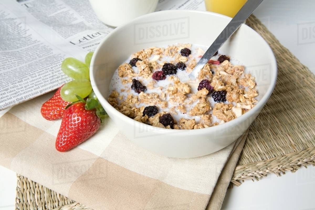 Granola in a bowl - Royalty-free Stock Photo | Dissolve