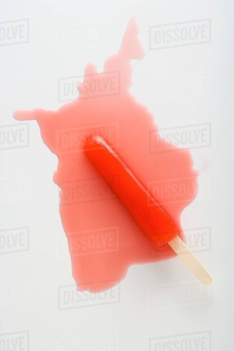 Ice lolly melting - Royalty-free Stock Photo | Dissolve