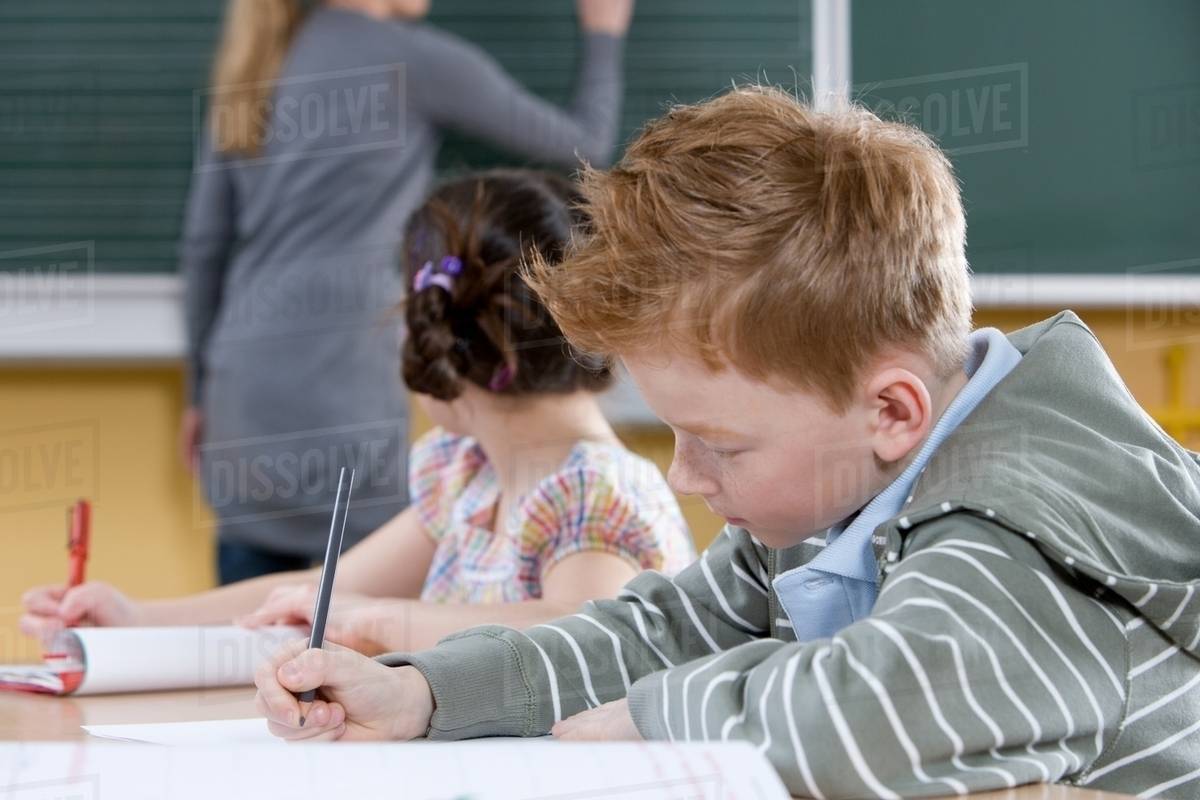 Children in class - Stock Photo - Dissolve