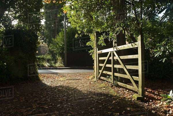 Open gate - Royalty-free Stock Photo | Dissolve