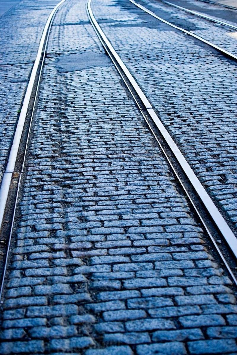 Tram tracks - Royalty-free Stock Photo | Dissolve