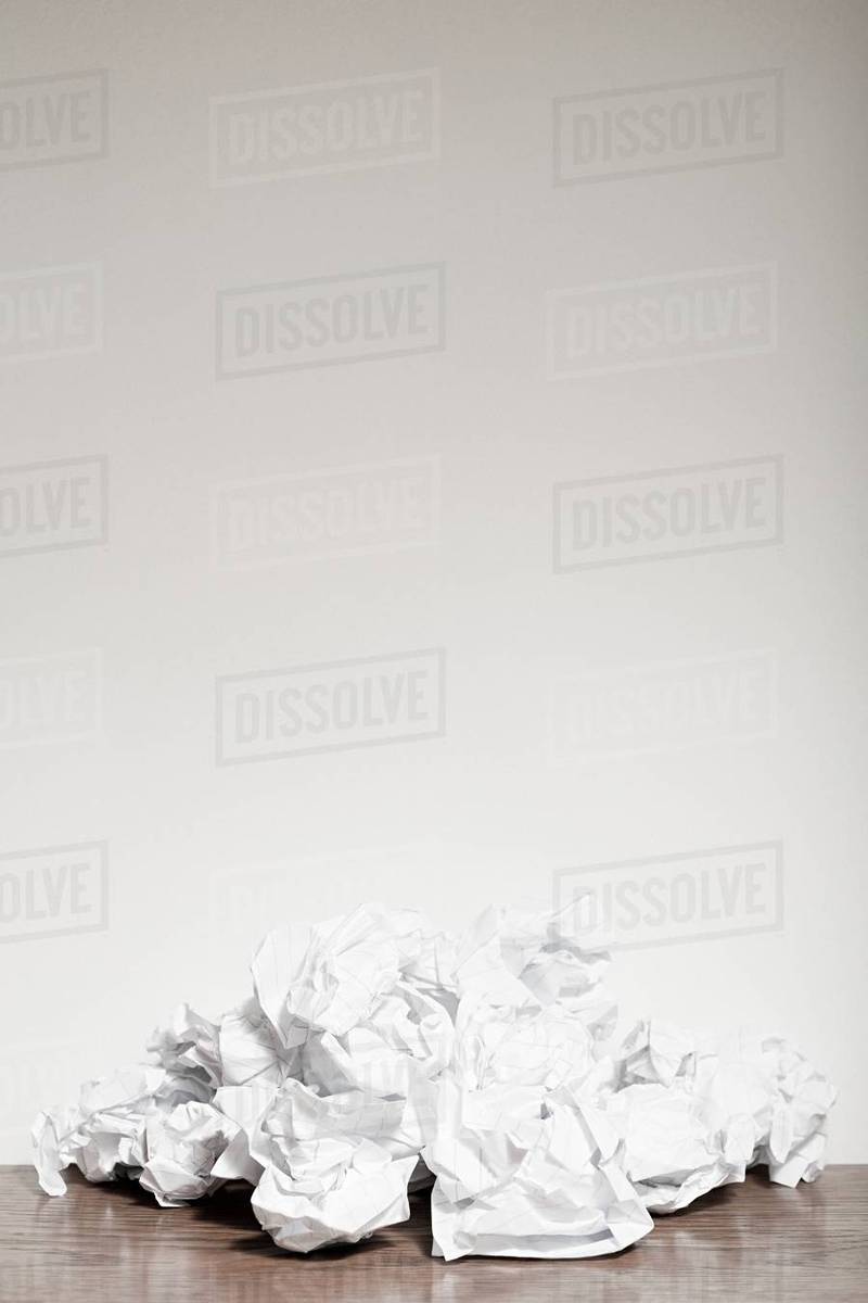 Crumpled paper - Stock Photo - Dissolve