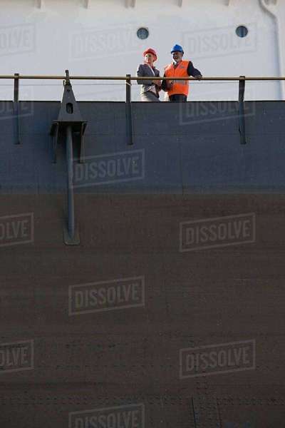 Engineers on ship - Stock Photo - Dissolve