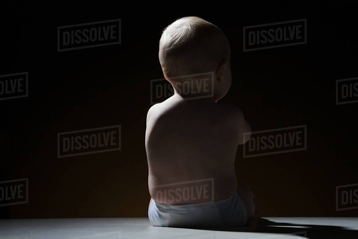 Rear view of a baby boy - Royalty-free Stock Photo | Dissolve