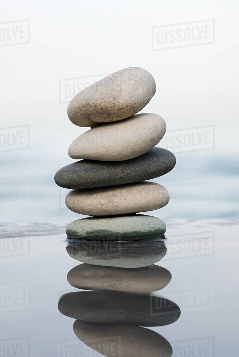 Stack of pebbles - Royalty-free Stock Photo | Dissolve