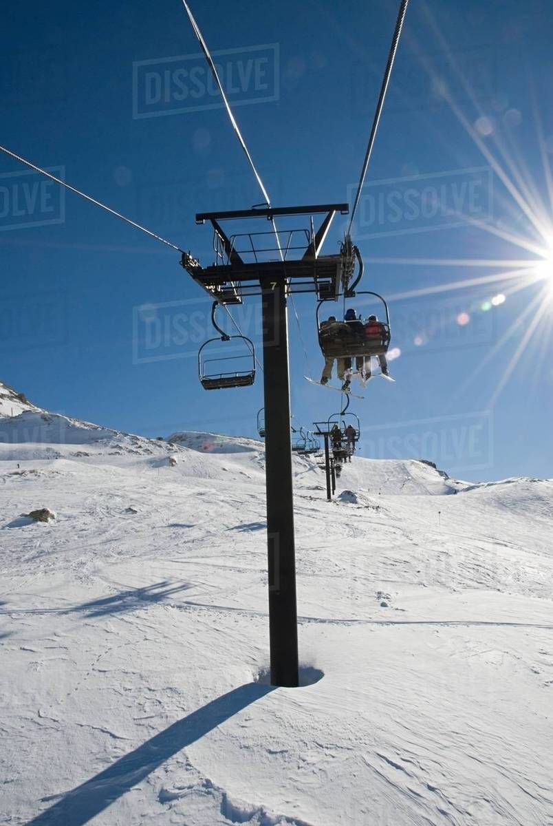 Ski lift - Royalty-free Stock Photo | Dissolve