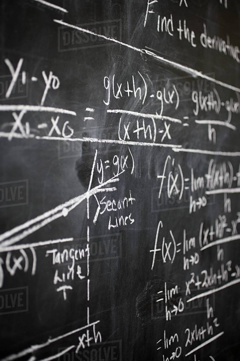 Calculus on blackboard - Stock Photo - Dissolve