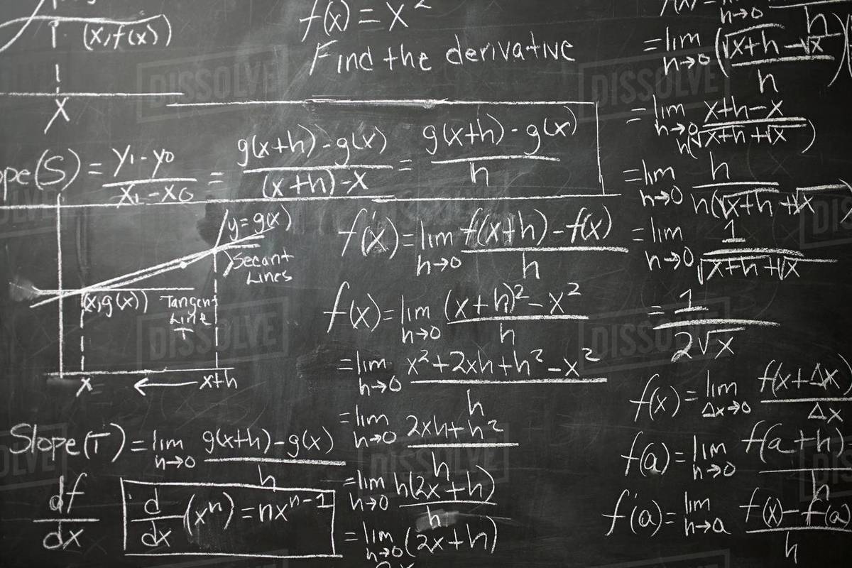 Calculus on blackboard - Stock Photo - Dissolve