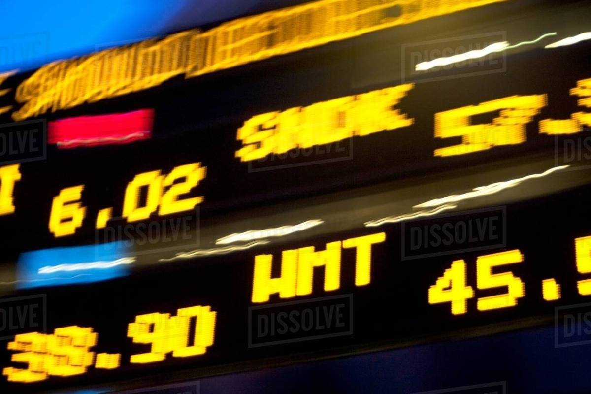 Stock ticker - Royalty-free Stock Photo | Dissolve