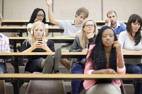 Students in lecture - Royalty-free Stock Photo | Dissolve