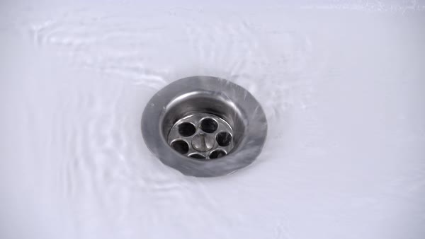 The water is washed into the water drain. - 4K Royalty-free Stock Video ...