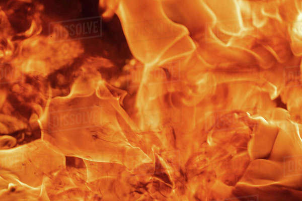 Flames red fire natural background. Beautiful dangerous firestorm ...