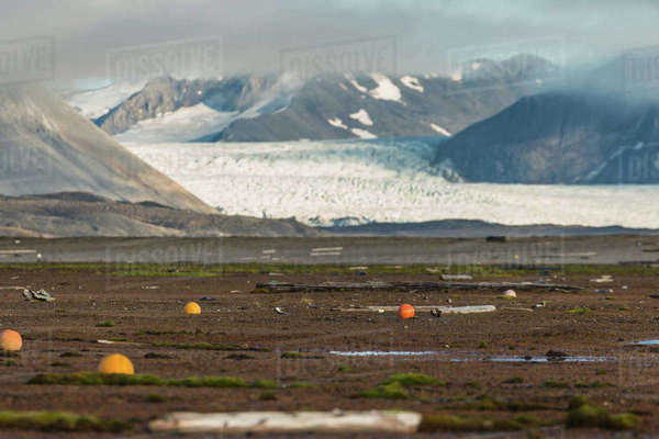 Plastic pollution in Arctic coast. - Royalty-free Stock Photo | Dissolve