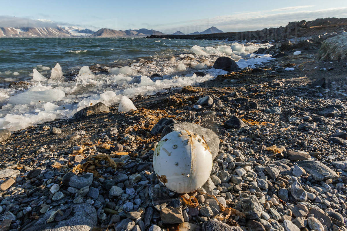 Plastic pollution in Arctic coast. - Royalty-free Stock Photo | Dissolve